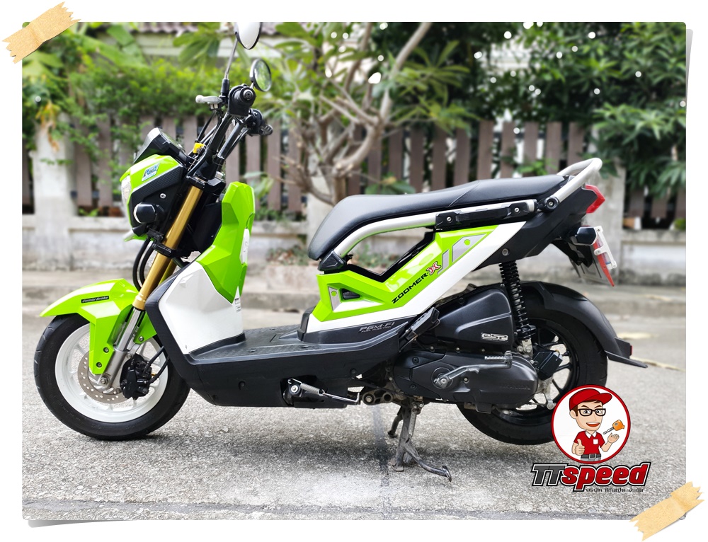 Zoomer-x ลายใหม่รถปี 60 สีเขียวผ่อนได้ | TTSPEED.COM