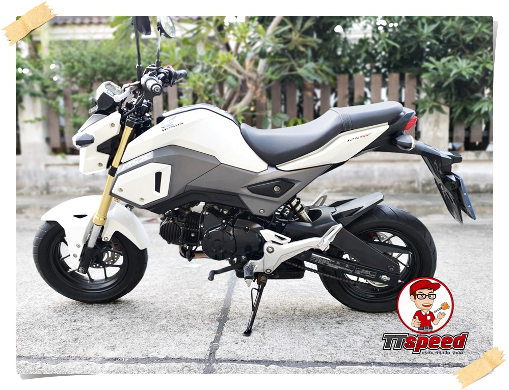 MSX 125SF สีขาวรถบ้านจดปี 59 วิ่งน้อยเครื่องเดิม