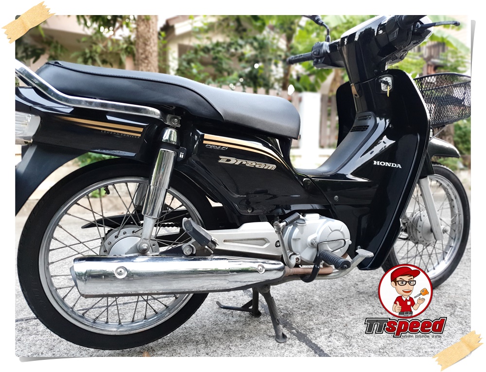Honda DREAM 110i สีดำปี 58 เครื่องเดิมขี่ดีสีสวย