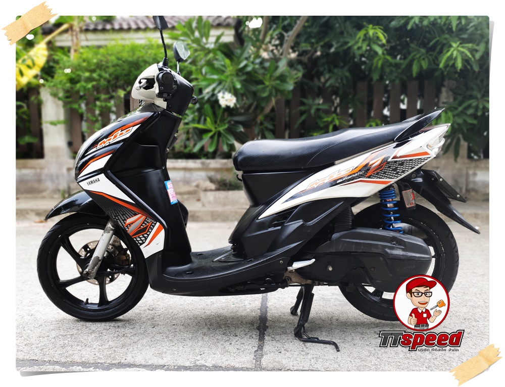Yamaha Mio 115 ไฟสองตาล้อแม็ก รถบ้านเครื่องดีเล่มเขียวพร้อม