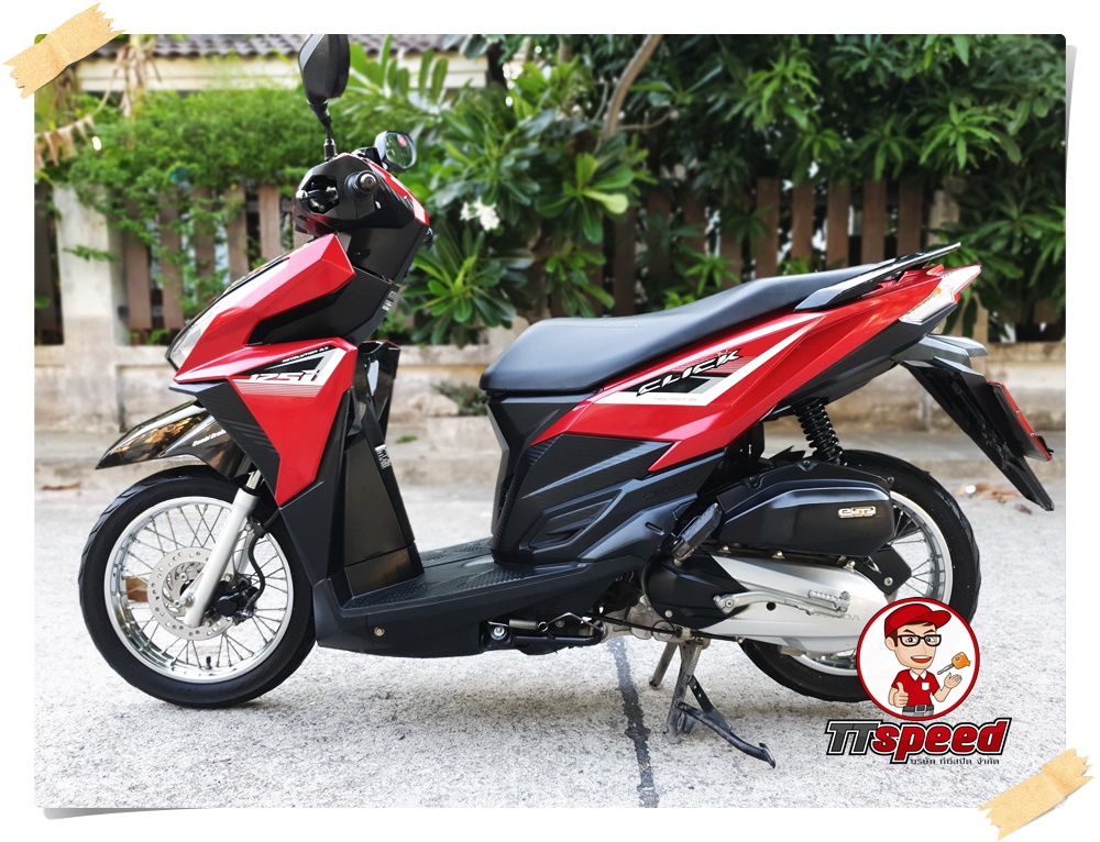 ขาย Click 125i LED สีแดงจดปี 59 เครื่องดีผ่อนถูก