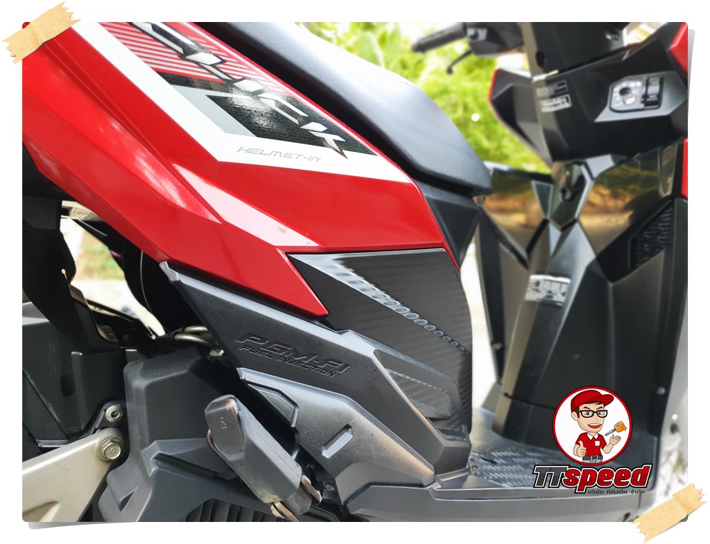 ขาย Click 125i LED สีแดงจดปี 59 เครื่องดีผ่อนถูก