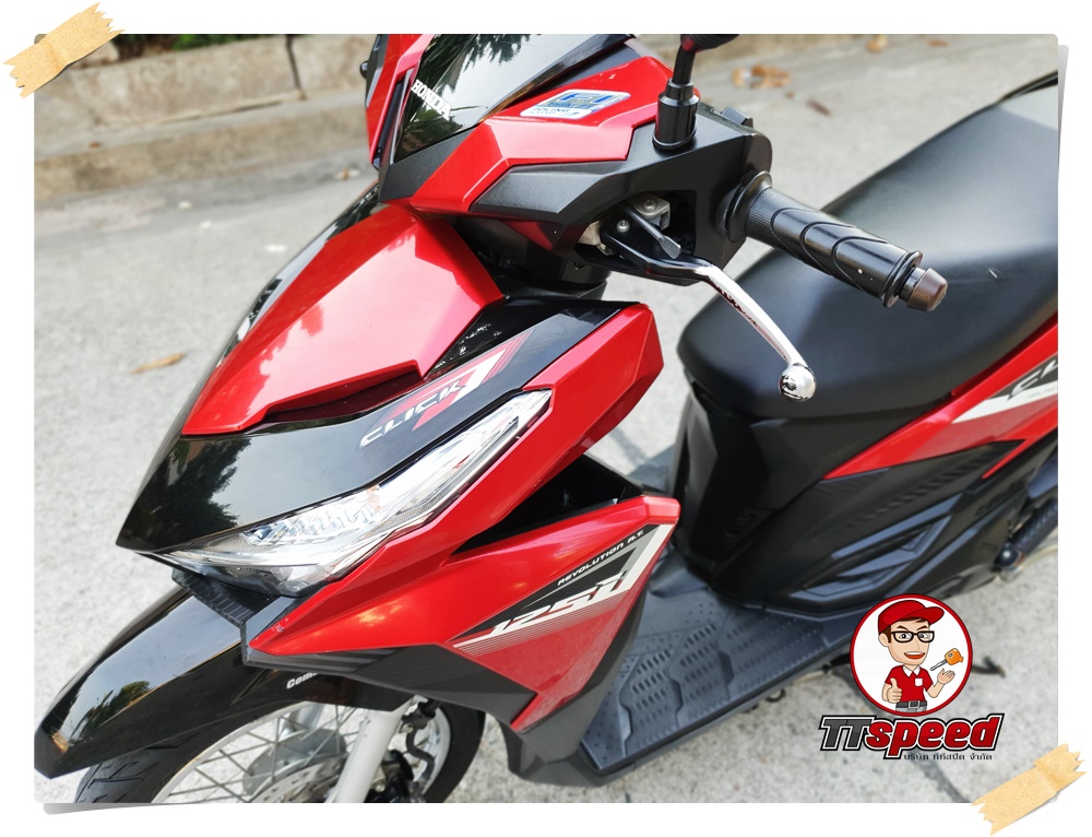 ขาย Click 125i LED สีแดงจดปี 59 เครื่องดีผ่อนถูก