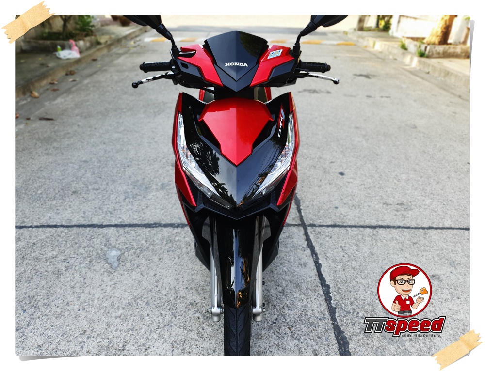 ขาย Click 125i LED สีแดงจดปี 59 เครื่องดีผ่อนถูก