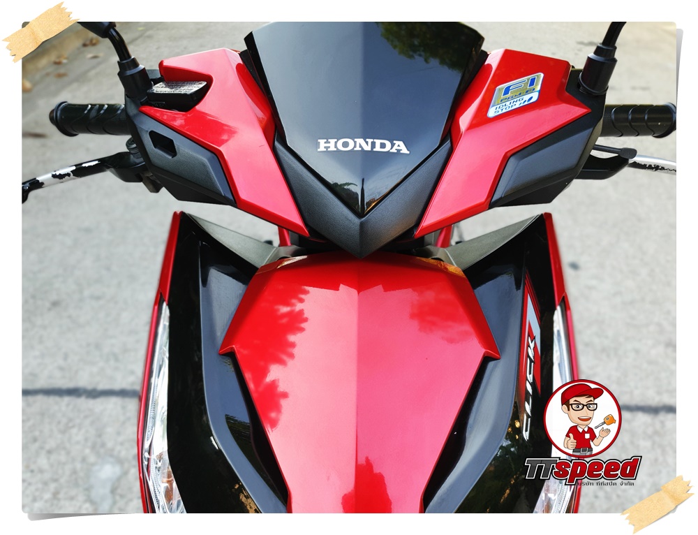 ขาย Click 125i LED สีแดงจดปี 59 เครื่องดีผ่อนถูก