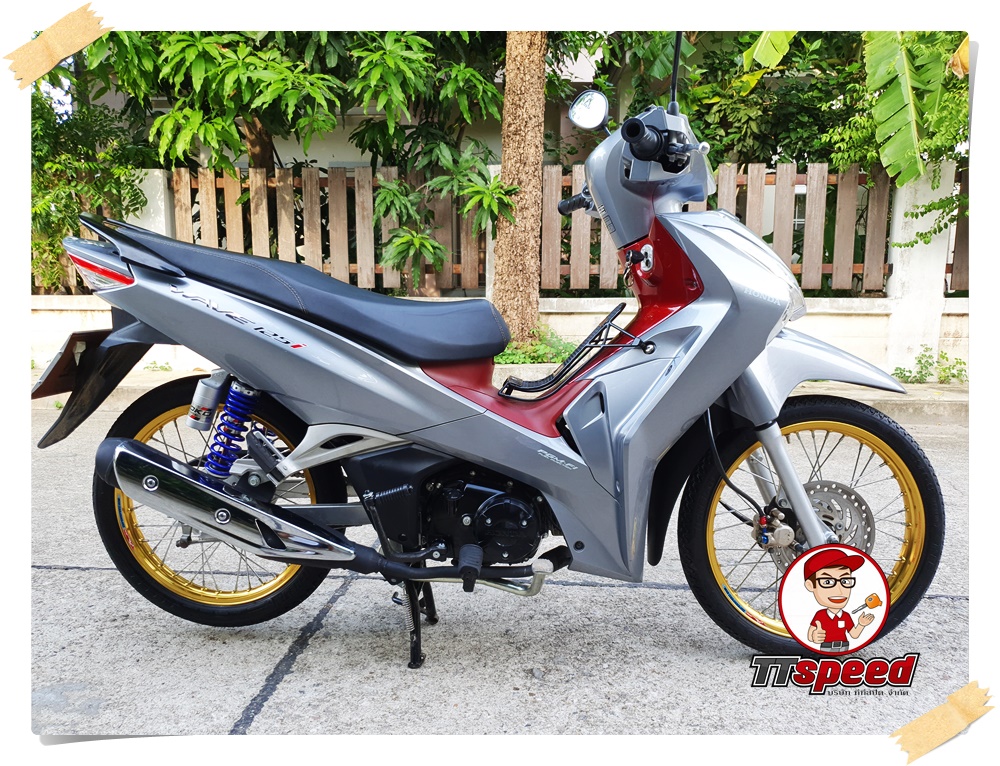 Wave 125i LED สตาร์ทมือ ล้อ Comดาว วิ่งน้อยรถแค่ 7 เดือน
