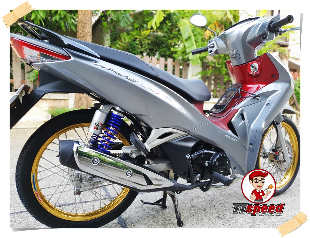 Wave 125i LED สตาร์ทมือ ล้อ Comดาว วิ่งน้อยรถแค่ 7 เดือน