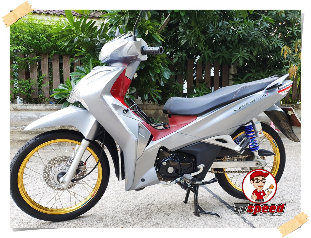 Wave 125i LED สตาร์ทมือ ล้อ Comดาว วิ่งน้อยรถแค่ 7 เดือน