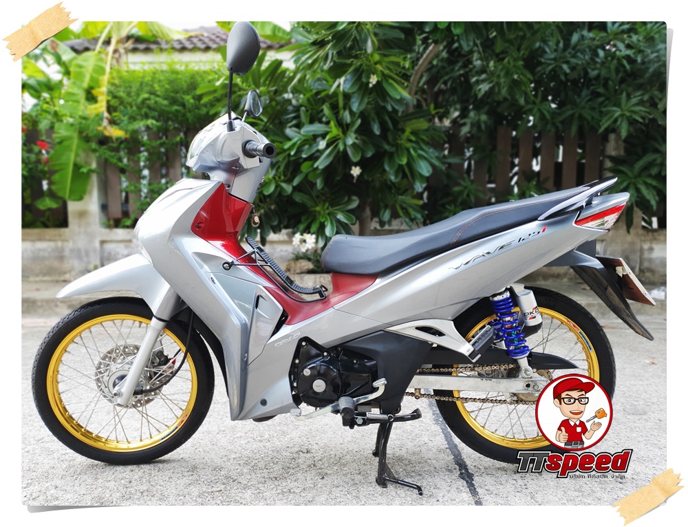 Wave 125i LED สตาร์ทมือ ล้อ Comดาว วิ่งน้อยรถแค่ 7 เดือน
