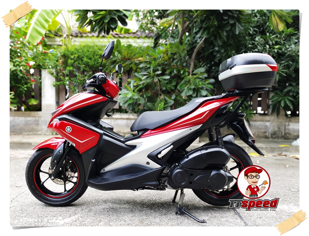 Aerox 155 ABS กุญแจ Smart Key มีกล่องท้ายรถบ้านมือเดียว