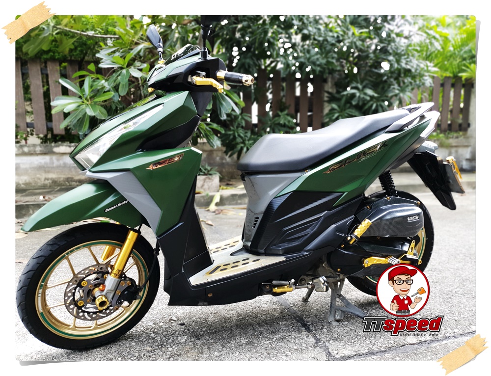 New Click 125i LED แต่งสวยจดปี 59 ผ่อนสบาย