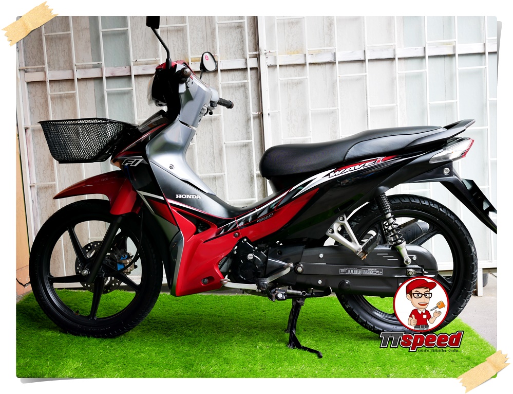 ขายสดผ่อน Honda Wave 110i RS ล้อแม็กซ์สตาร์ทมือปี 60 ผ่อนถูก