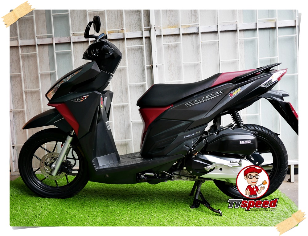 New Click 125i LED ล้อแม็กซ์ตัว Top รถบ้านวิ่งน้อยสีดำด้าน