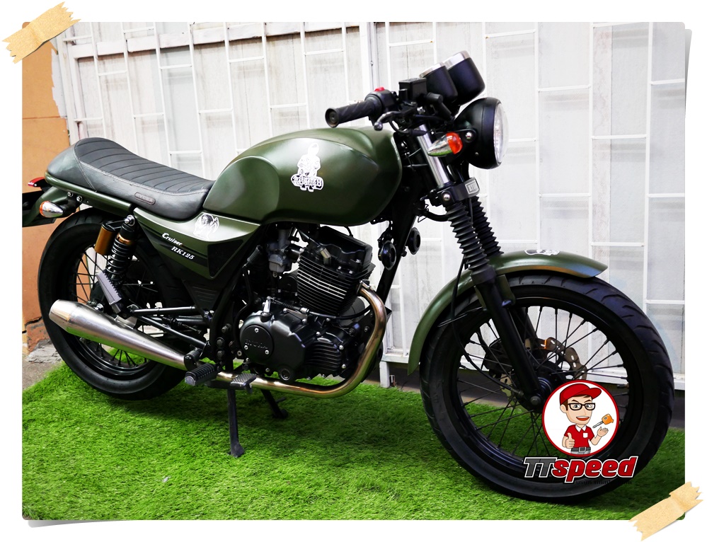 RYUKA INFINITY RK125 สตาร์ทมือสีเขียวรถบ้านมือเดียวปี 60