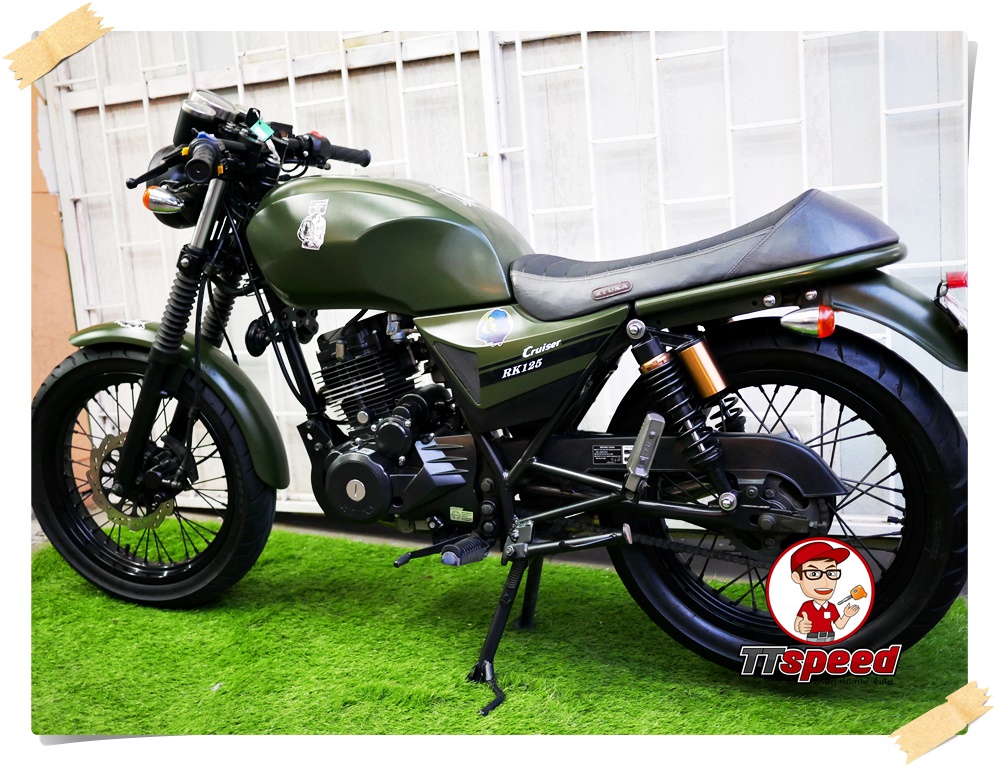 RYUKA INFINITY RK125 สตาร์ทมือสีเขียวรถบ้านมือเดียวปี 60