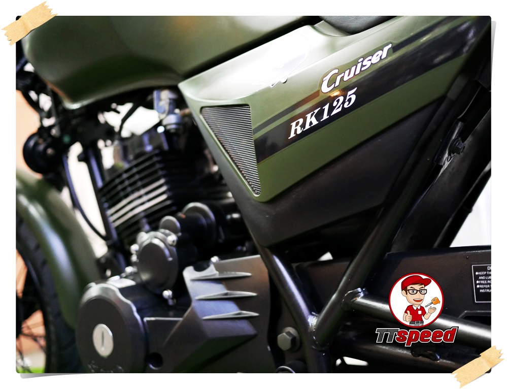 RYUKA INFINITY RK125 สตาร์ทมือสีเขียวรถบ้านมือเดียวปี 60