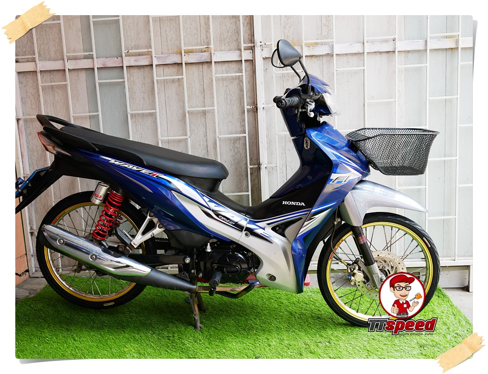 Wave 110iRS จดปี 59 แต่งสวยโช๊คหลัง YSS เครื่องเดิมสตาร์ทมือ