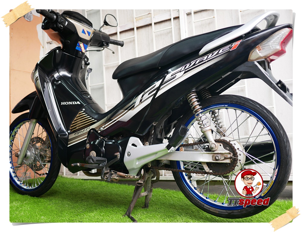 Wave 125i ไฟเลี้ยวบังลมไมล์ฟ้า เครื่องดีผ่อนเดือนละ 1306 บาท