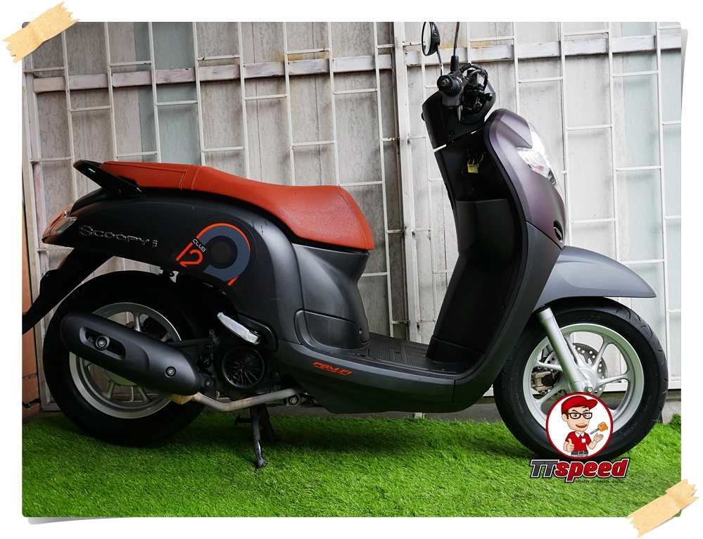 ขายสดผ่อน New Scoopy-i Club 12 ล้อแม็กตัว TOP รถบ้านมือเดียว