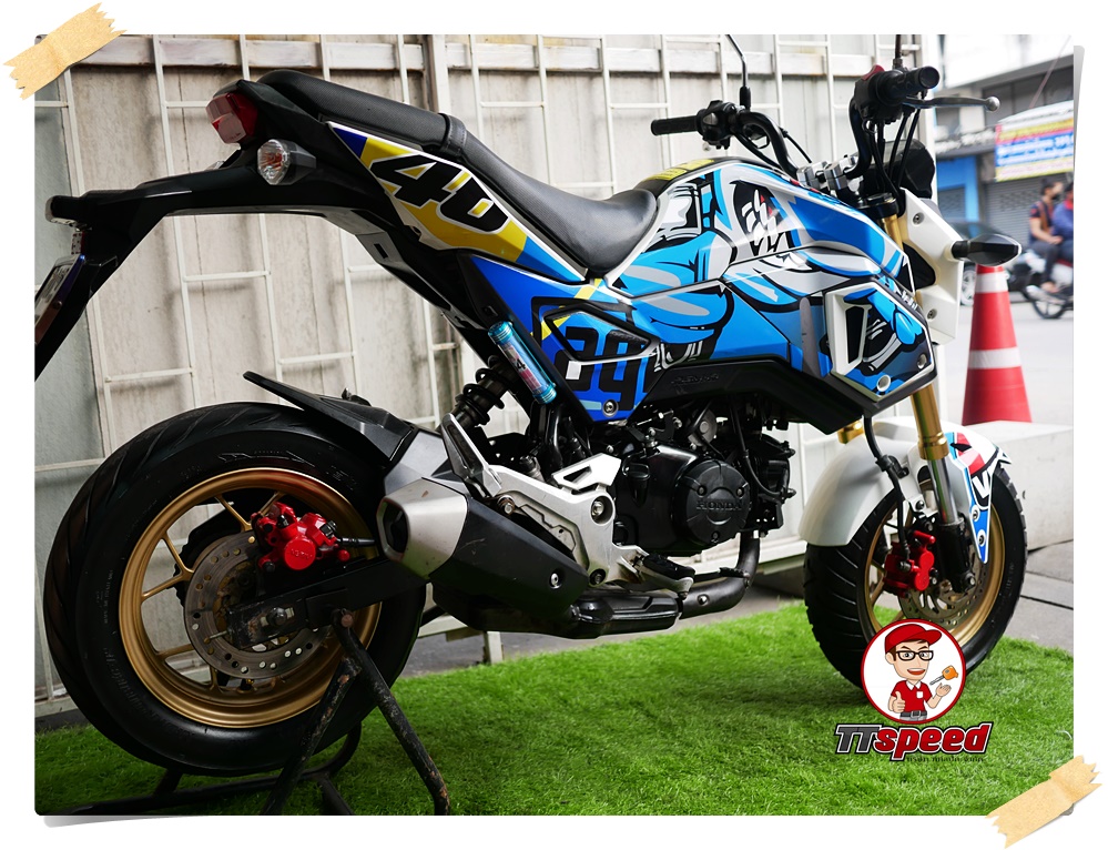 MSX 125SF สติ๊กเกอร์แต่ง เครื่องเดิมพร้อมหล่อจดปี 59 ผ่อนได้