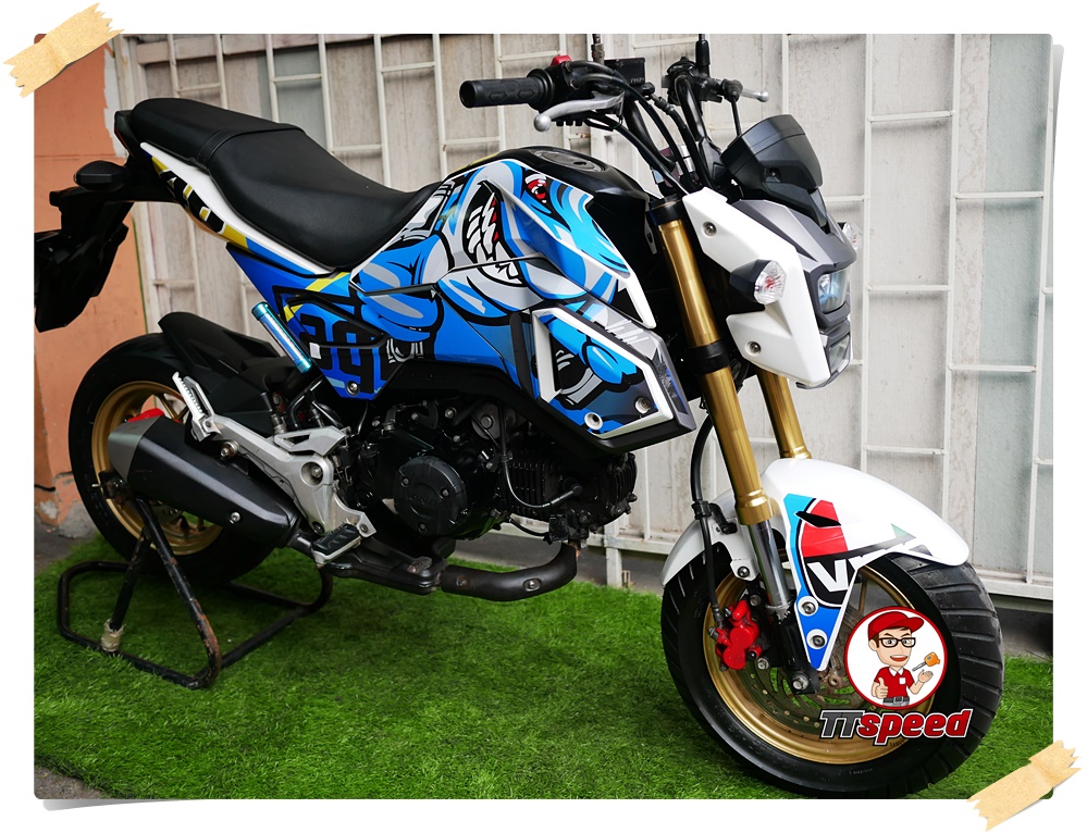 MSX 125SF สติ๊กเกอร์แต่ง เครื่องเดิมพร้อมหล่อจดปี 59 ผ่อนได้