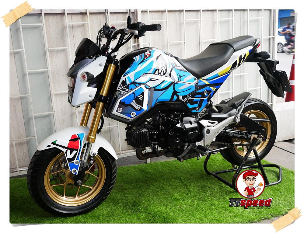 MSX 125SF สติ๊กเกอร์แต่ง เครื่องเดิมพร้อมหล่อจดปี 59 ผ่อนได้