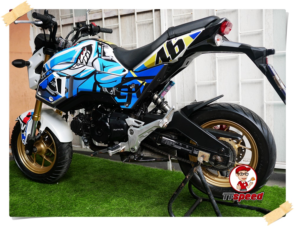 MSX 125SF สติ๊กเกอร์แต่ง เครื่องเดิมพร้อมหล่อจดปี 59 ผ่อนได้