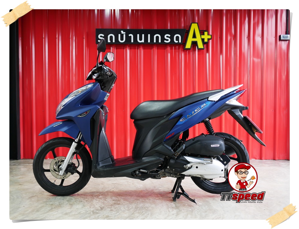 มาใหม่ Click 125i สีน้ำเงินด้าน ล้อแม็กเครื่องเดิม