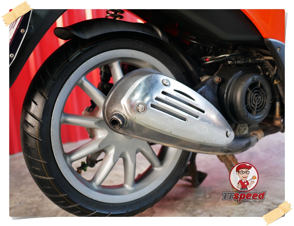 Piaggio Liberty 125 IE สกู๊ตเตอร์สไคล์อิตาลีสีส้มสภาพสวย