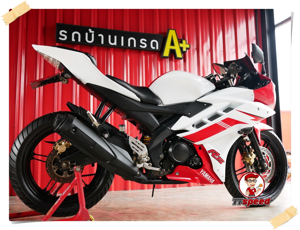ขายสดผ่อน YZF R15 ขาวแดงเครื่องเดิมสภาพสวย