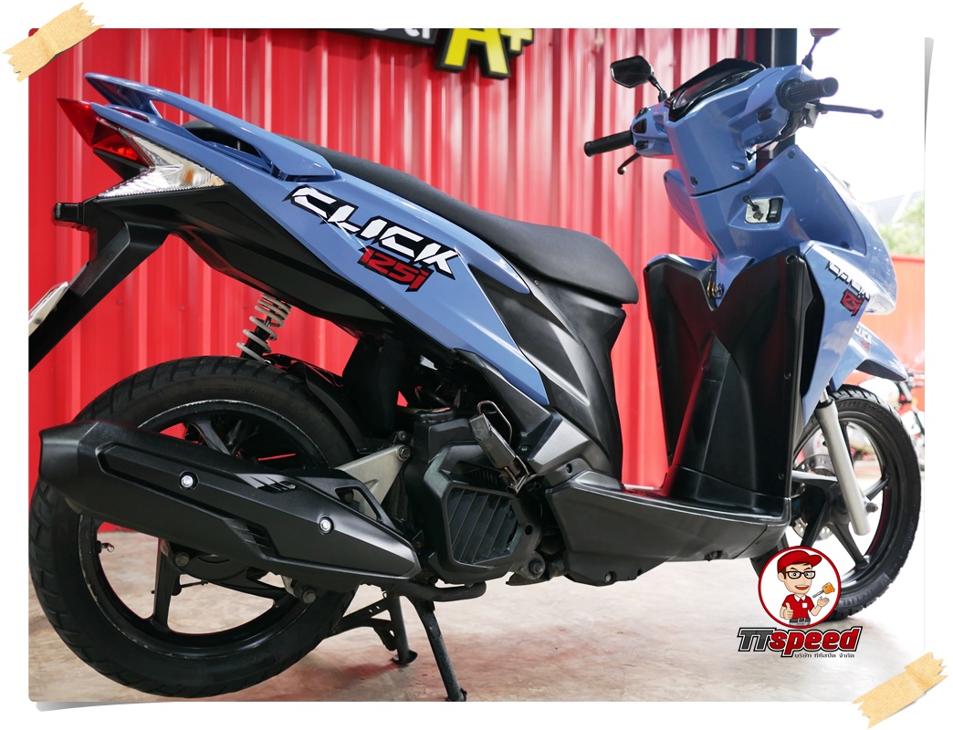 Click 125i ชุดสีใหม่ทั้งคัน ล้อแม็กเครื่องเดิมผ่อนได้