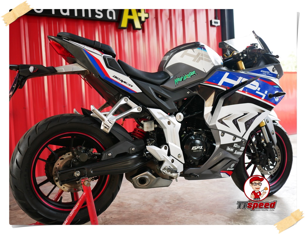 DEMON 150GR สติ๊กเกอร์แต่งทั้งคันรถบ้านปี 61