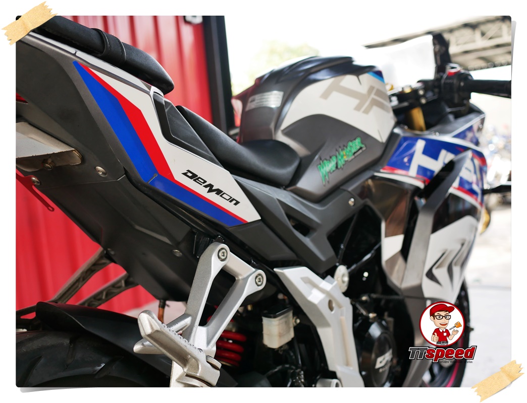 DEMON 150GR สติ๊กเกอร์แต่งทั้งคันรถบ้านปี 61