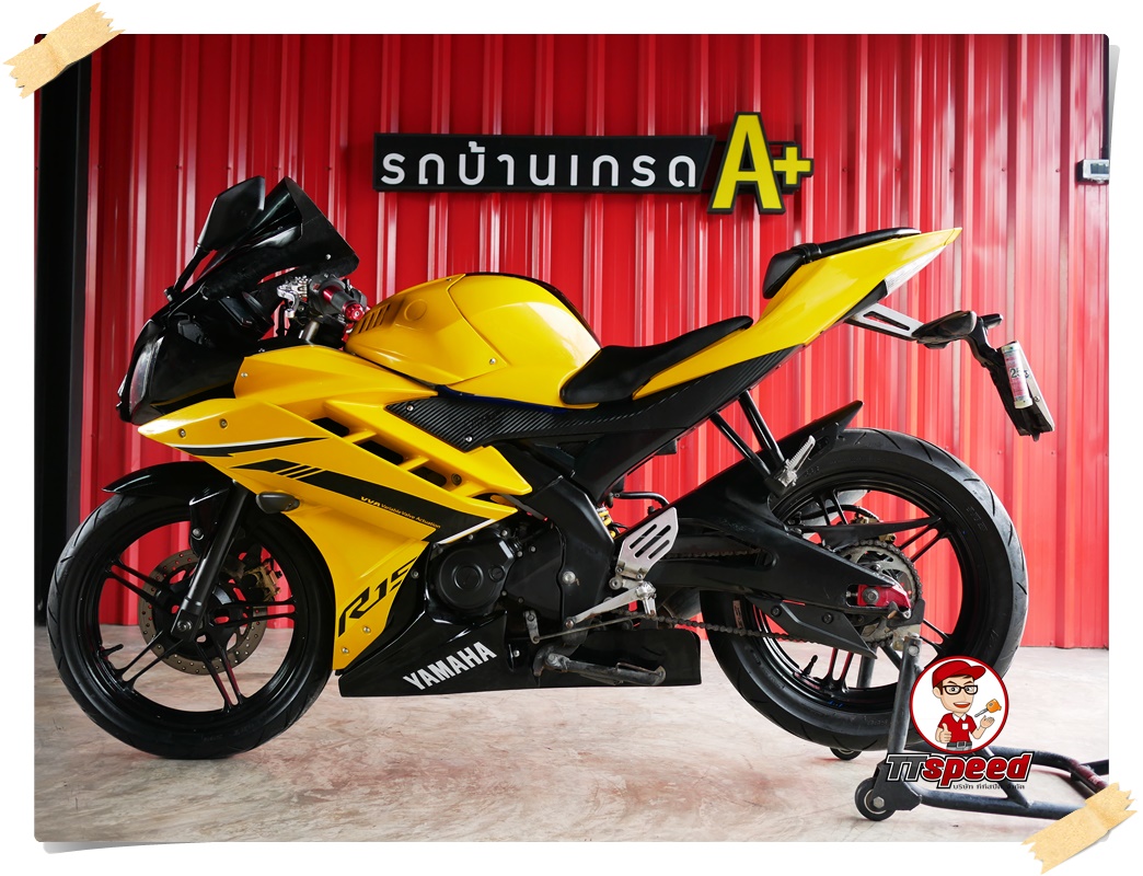 ขายสดผ่อน R15 ทำสีเหลืองบับเบิ้ลบี พร้อมแฟริ่งแต่งผ่อนเดือน 2099