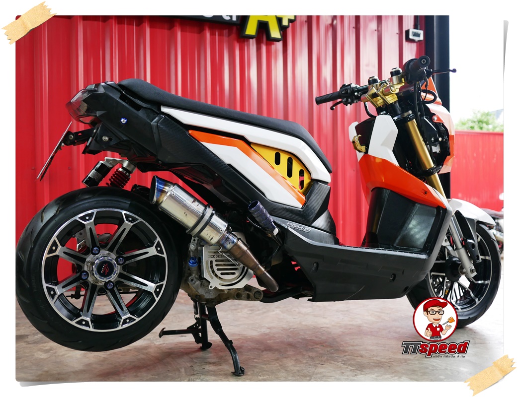 Zoomer-x หัวฉีดแต่งล้อโต ยางใหญ่ท่อแต่ง สภาพสวย