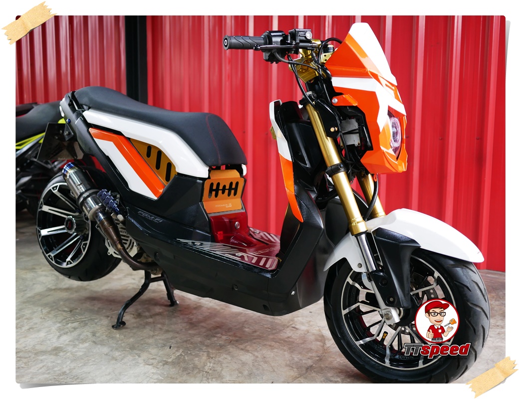 Zoomer-x หัวฉีดแต่งล้อโต ยางใหญ่ท่อแต่ง สภาพสวย