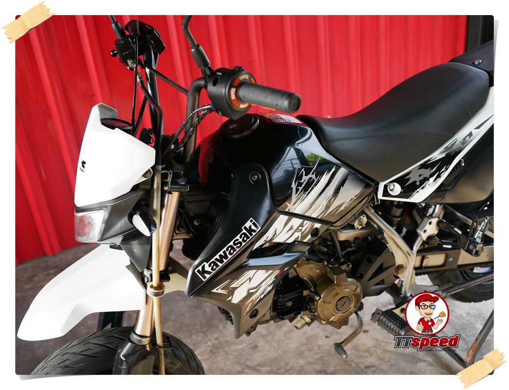 New KSR 110 สีขาวเครื่องเดิมไม่แต่งสภาพดีจดปี 55