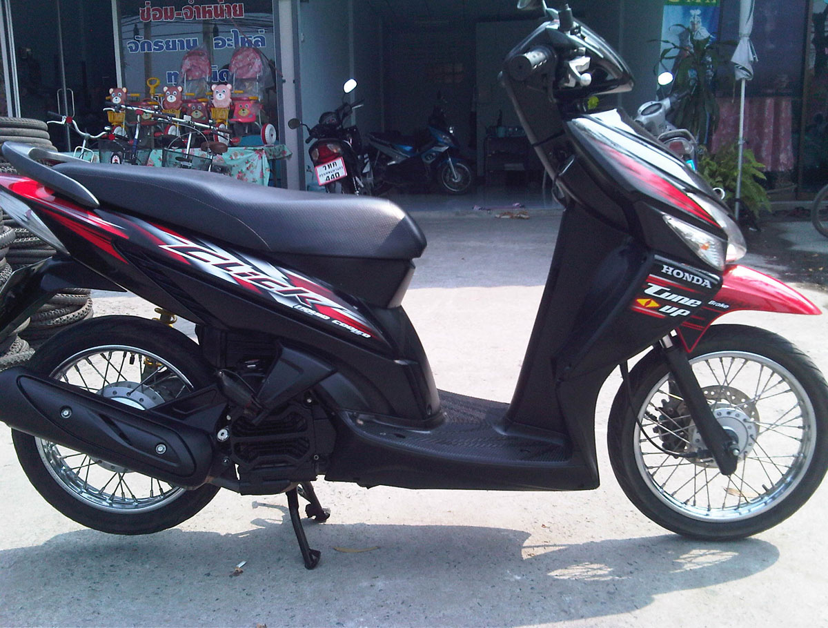 ขาย Honda Click มือสอง ปี 50 สีดำ-แดง | TTSPEED.COM