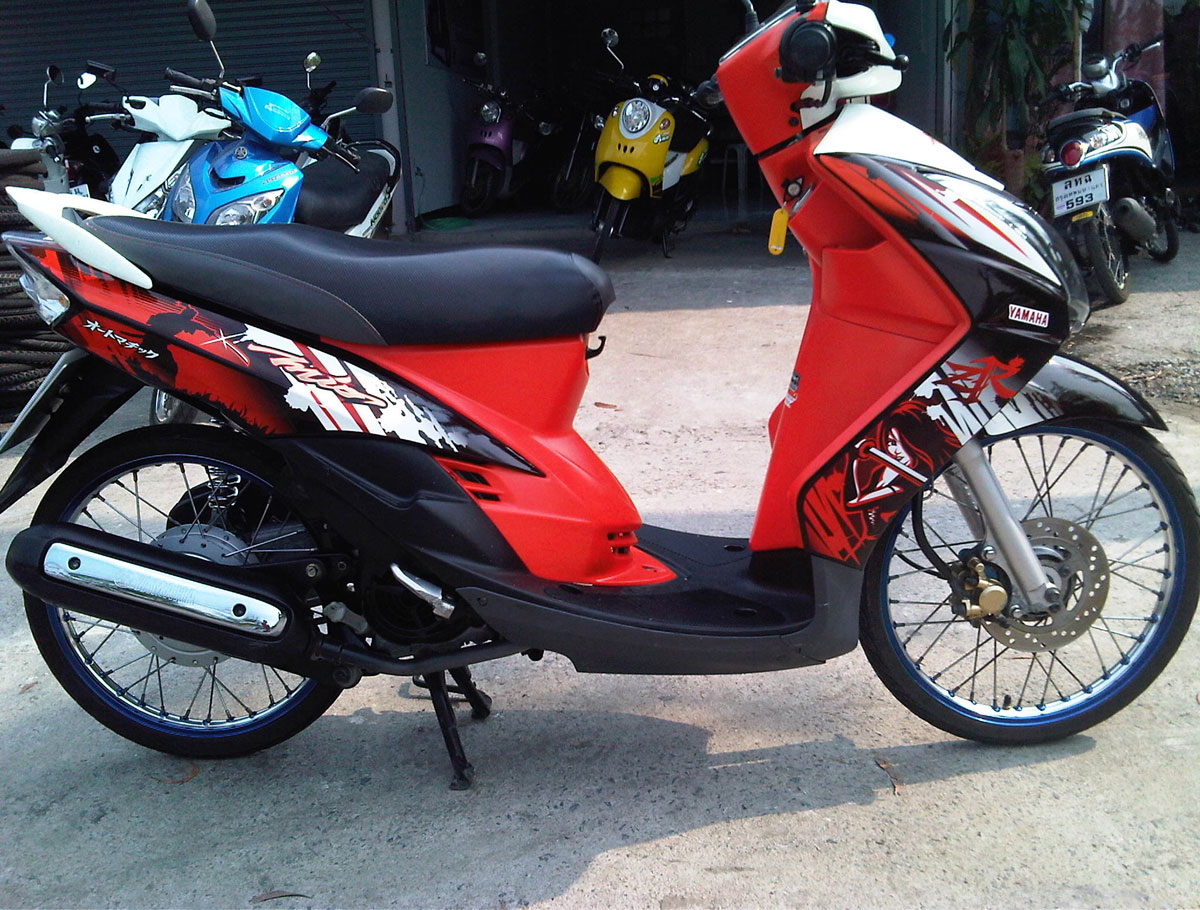 Yamaha Mio 2 ตาแท้สี ดำ- ส้มปี 52 สวยๆ | TTSPEED.COM