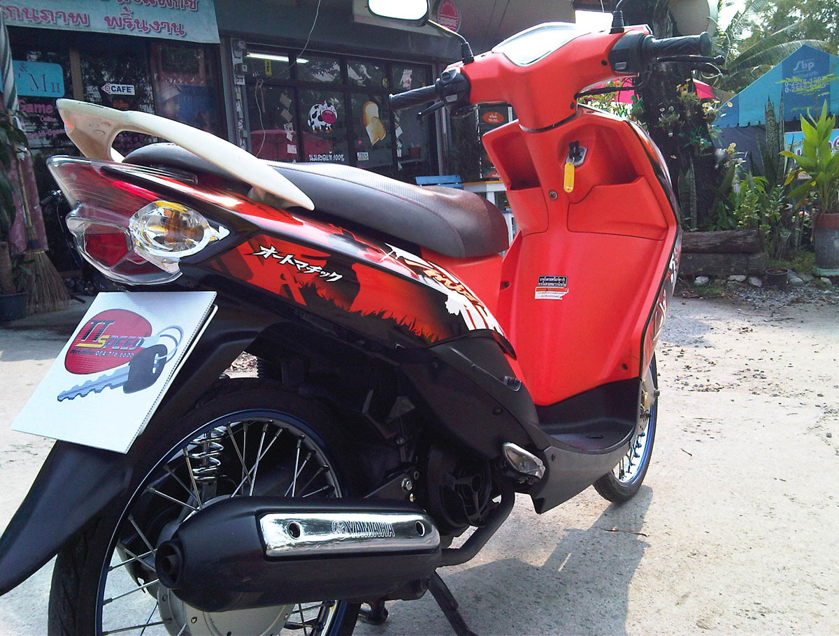 Yamaha Mio 2 ตาแท้สี ดำ- ส้มปี 52 สวยๆ | TTSPEED.COM