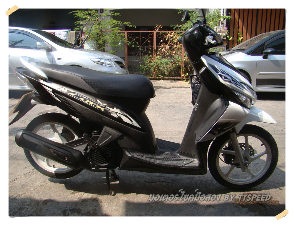 Honda Click 110 CC. ล้อแม็ก สีขาว-ดำ จดปี 49 | TTSPEED.COM