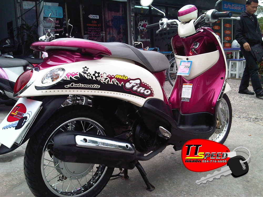 Yamaha Fino ชมพู-ขาว 115 cc. | TTSPEED.COM