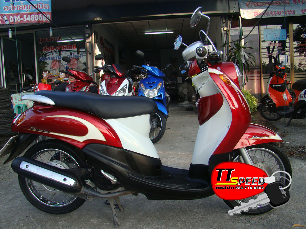 Yamaha Fino 115 CC. เปลี่ยนชุดสี Premium Classic ปี52 | TTSPEED.COM