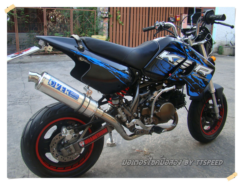 Kawasaki KSR ลาย 5 สีน้ำเงิน-ดำ สภาพสวย จดปี 53 | TTSPEED.COM