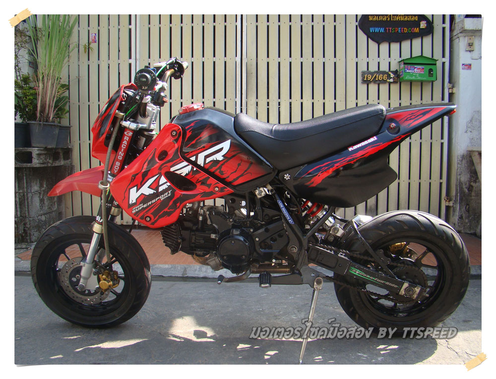 Kawasaki KSR สีแดง-ดำ 4 จังหวะไม่มีครัช จดปี 51 | TTSPEED.COM