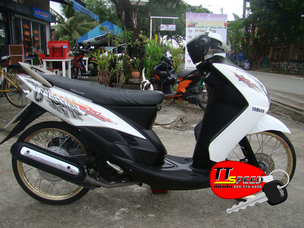 Yamaha Mio 115 cc. ไฟ 2 ตา ติดสติ๊กเกอร์ใหม่ | TTSPEED.COM