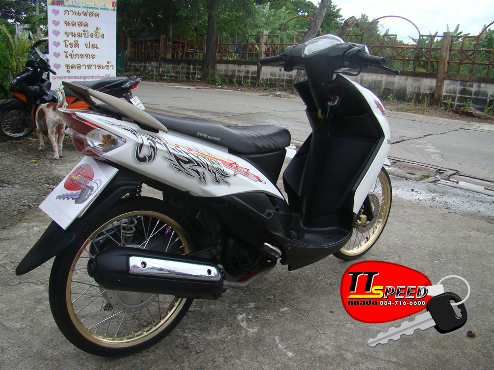 Yamaha Mio 115 cc. ไฟ 2 ตา ติดสติ๊กเกอร์ใหม่ | TTSPEED.COM
