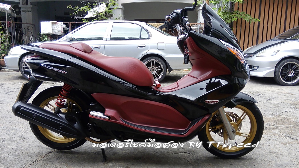 Honda PCX หัวฉีด PGM-Fi สีดำ-แดง จดปี 55 | TTSPEED.COM