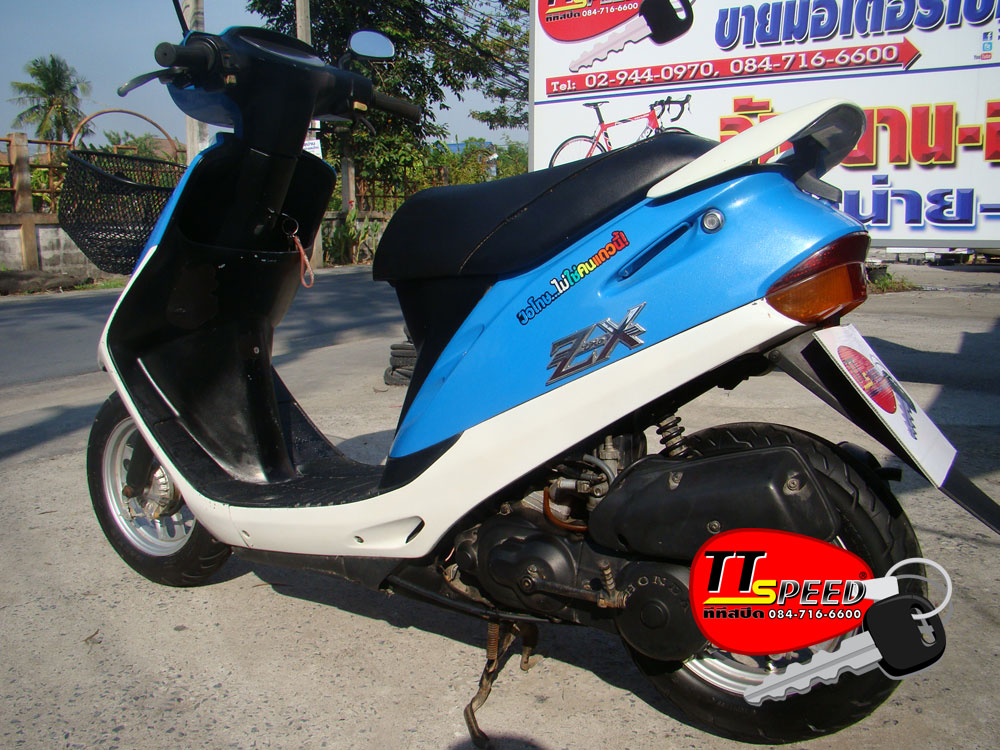 Honda Dio ZX สีฟ้า-ขาว 50 CC. สตาร์ง่าย ต้องลอง!! | TTSPEED.COM