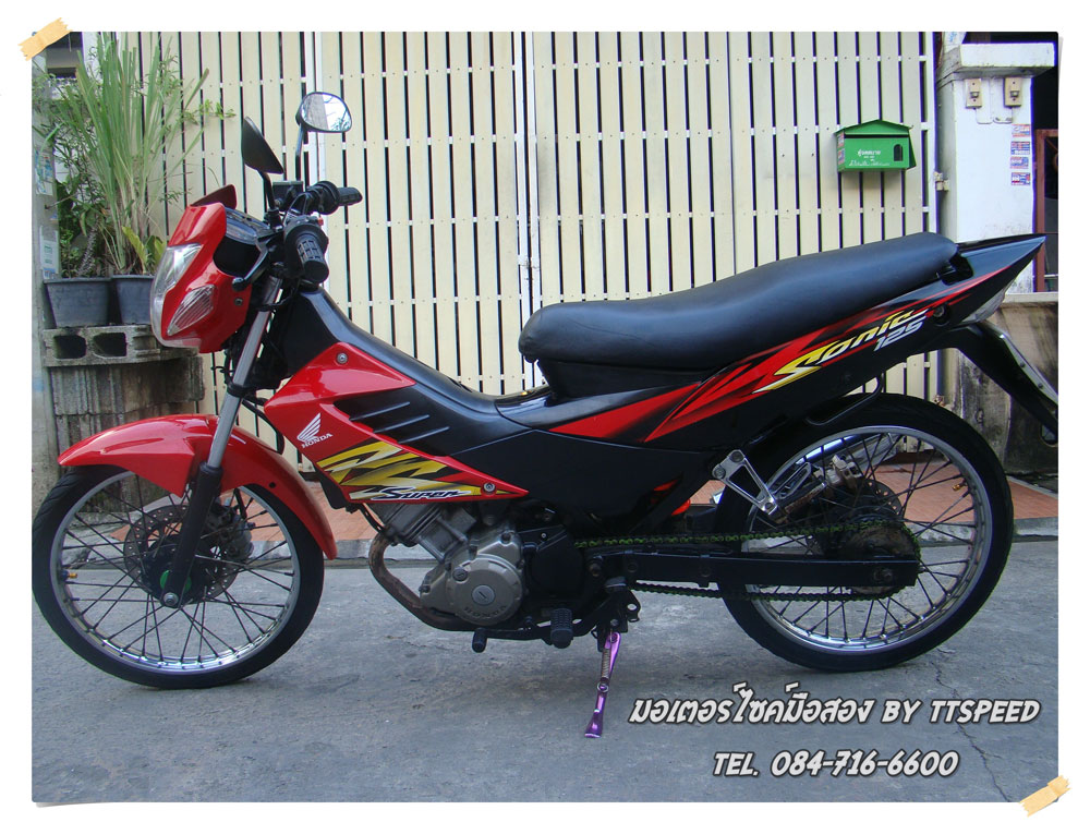 Honda Sonic 125 CC. สีแดง-ดำ สีตรงเล่ม | TTSPEED.COM